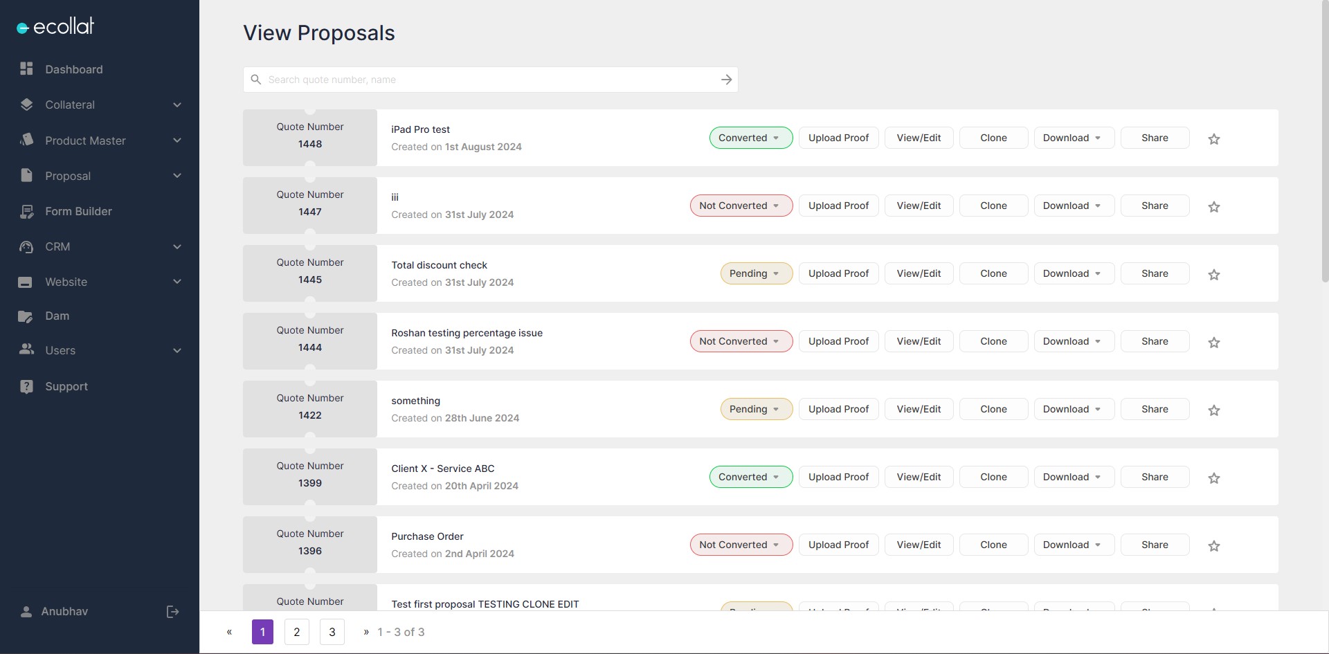 Quotation Tool | Proposal Software | Ecollat